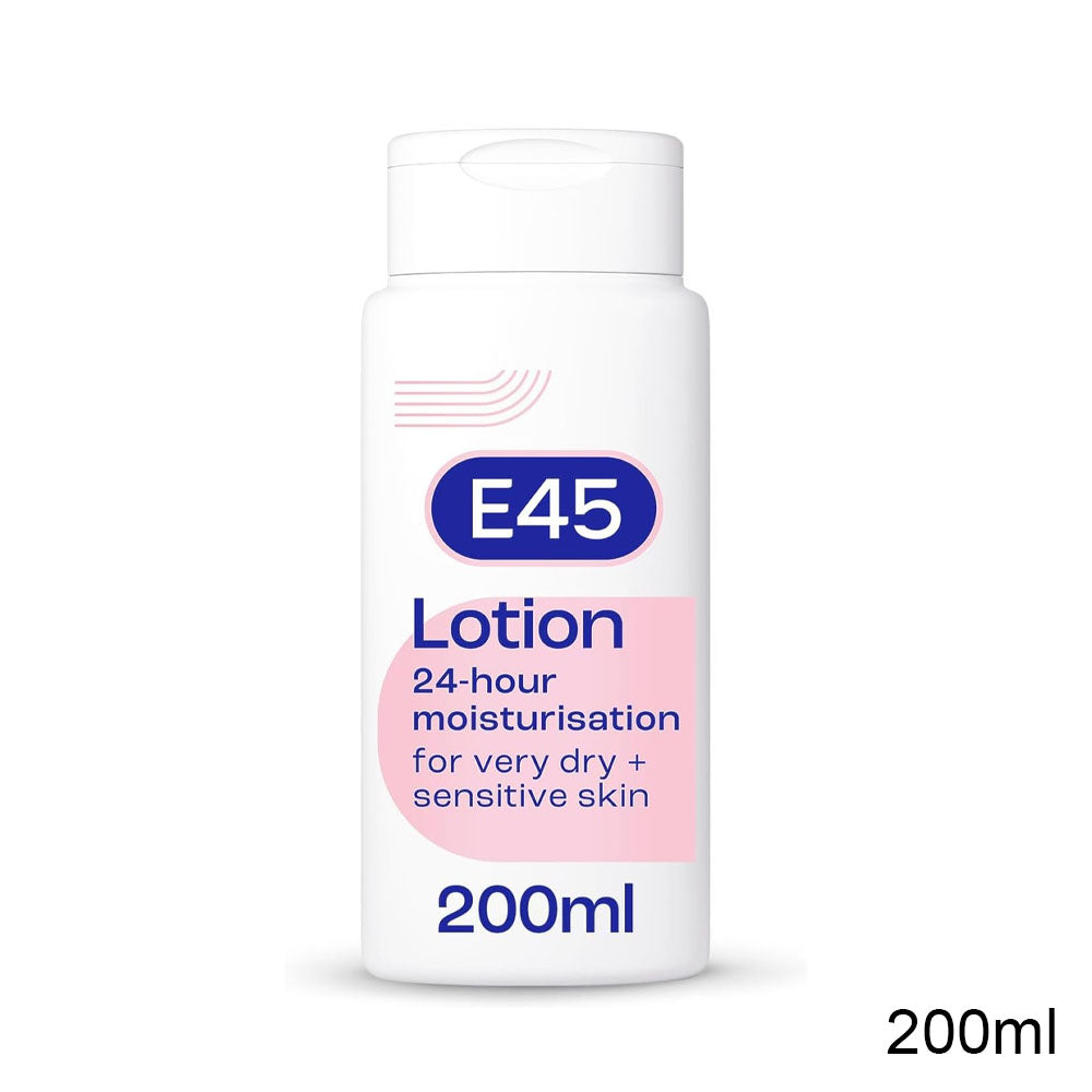 E45 Moisturiser Body Lotion for Dry, Sensitive & Eczema Prone Skin ...